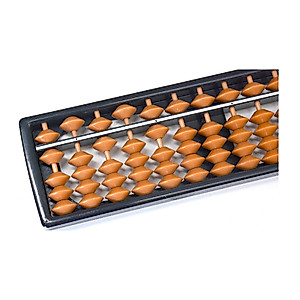 Abacus 13/17 Digits Soroban Rods Chinese Japanese Abacus Calculator Educational Tools Abacus Counting Tool (13 Digit)