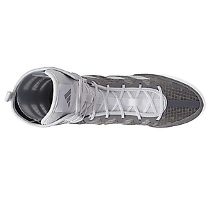 adidas Unisex Hog 4 Boxing Shoe, Grey/White/Black, 12 US Men