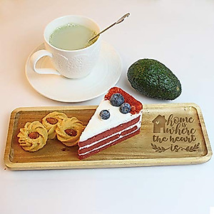 FOUR ORANGUTANS Home Is Where The Heart Is Wood Serving Platter, Friend, Family, Food Holder, BBQ, Party, Buffet Gifts