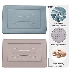 JoicyCo Large Dog Bed Crate Pad Mat 42in Washable Non-Slip Bottom Pet Bed Cat Beds Mattress Kennel Pad