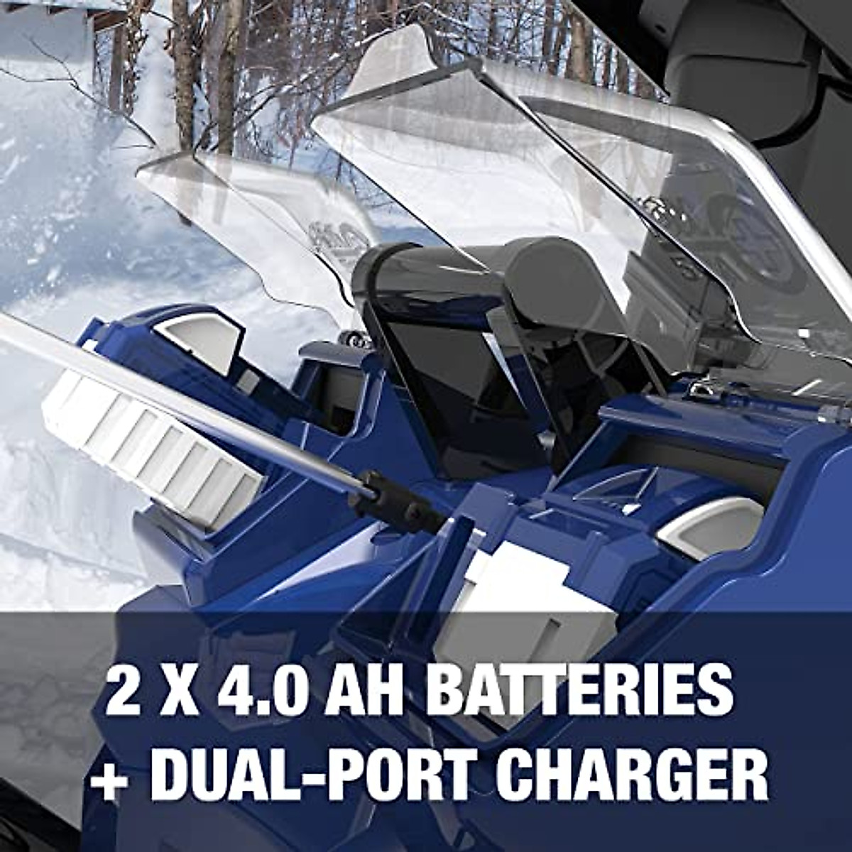 Snow Joe 24V-X2-SB18 18-Inch, 48-Volt IONMAX Cordless Snow Blower Kit (w/ 2 x 4.0-Ah Batteries + Charger)