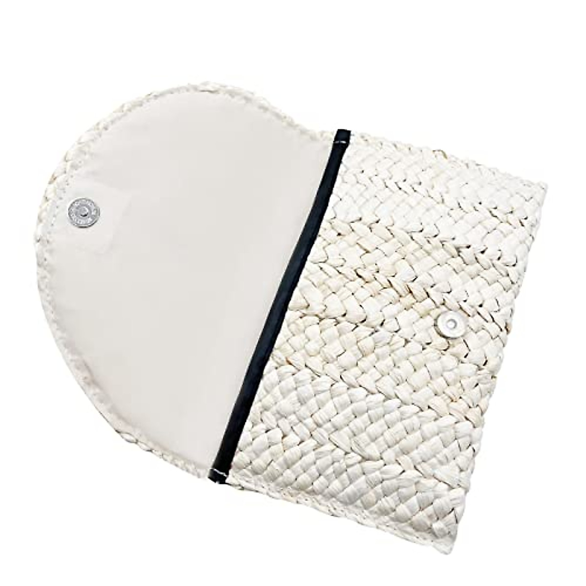 Lytosmoo Straw Clutch Summer Beach Bags for Women Beach Straw Envelope Clutch Woven Purses Handbags