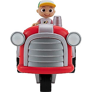 CoComelon Official Musical Tractor w/Sounds & Exclusive 3-inch Farm JJ Toy, Play a Clip of “Old Macdonald” Song Plus More Sounds and Phrases