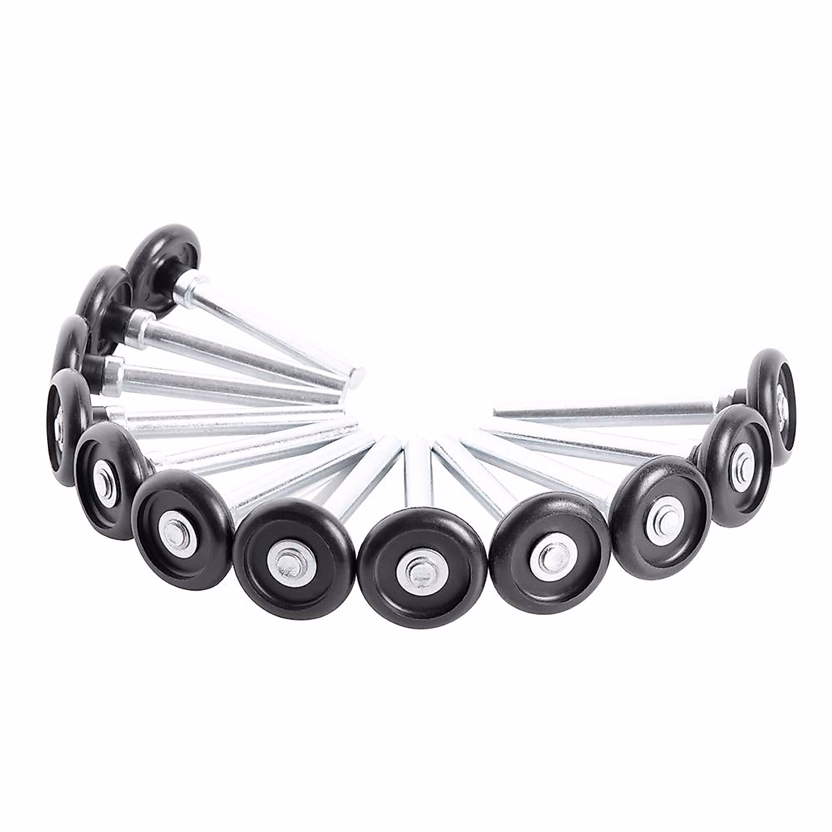 HOME MASTER HARDWARE 1-3/4" Nylon Garage Door Rollers 12 Pack + 4 Pack Garage Door Hinge Heavy Duty 14 Gauge Steel #1