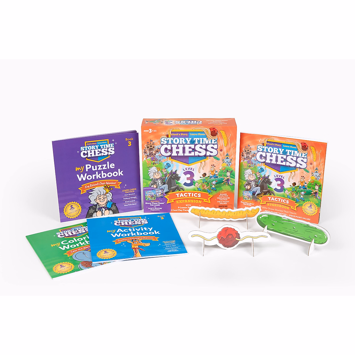 Story Time Chess + 2 Expansions - Strategy and Tactics Expansions - Learning How to Play, Strategy, and Chess Tactics for Kids and Beginners