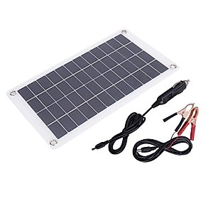 MLMLH Solar Battery Panel,solar panel kit 7.5W 12V Portable Stable Efficient Outdoor Monocrystalline Silicon Solar Cell Panel for DIY Power Charger