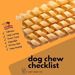 Cowdog Chews Natural Large Collagen Springs Dog Treats 5-7" (5 Pack)- Long-Lasting Alternative to Rawhide & Bully Sticks,Great for Teething and Aggressive chewers.