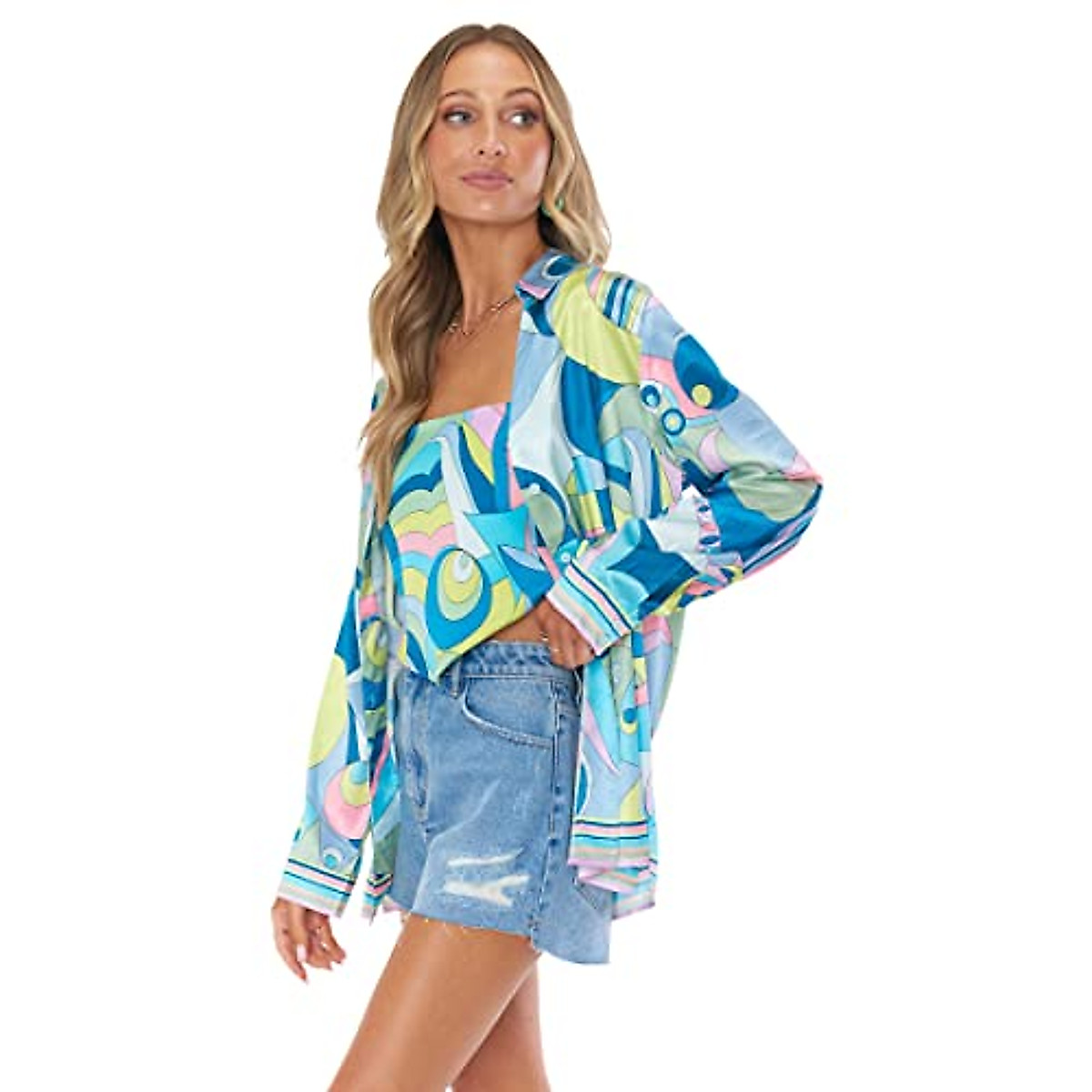 Show Me Your Mumu Women's Early Riser pj Set, go go Silky, X-Large