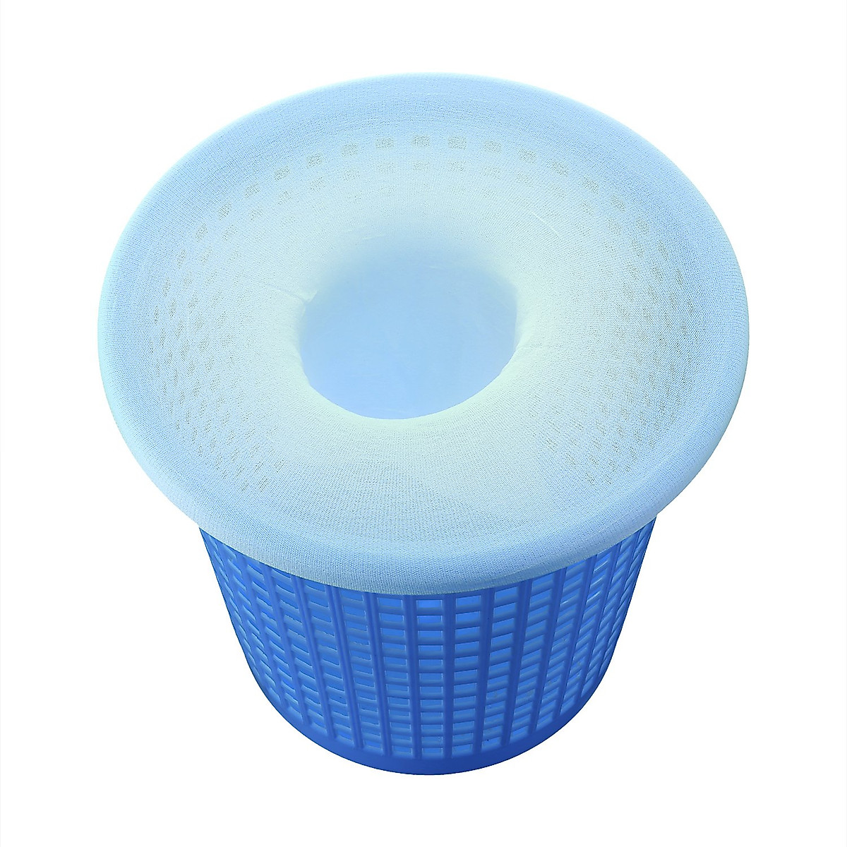 Outus 20 Pack Pool Skimmer Socks, Durable Elastic Nylon Fabric Filters of Swimming Pools, White (20 Pack)