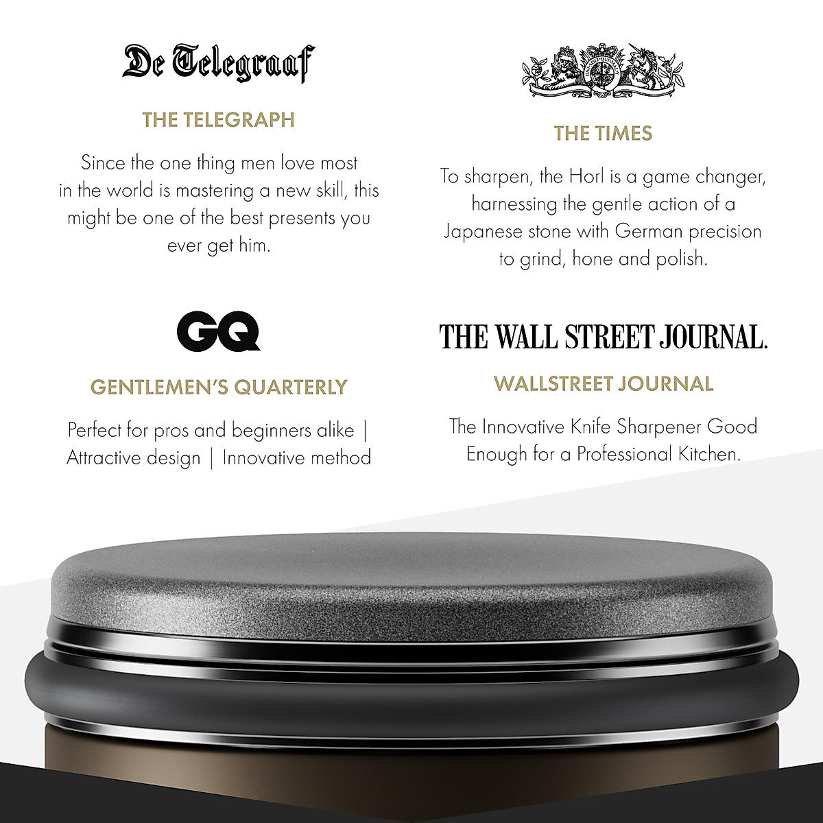 HORL 2 Pro Rolling Knife Sharpener - Kitchen Knife Sharpener for Razor Sharp Edges Made in Germany - Easy Knife Sharpening Kit with 3:1 Planetary Gear with Magnetic Holder with 15 & 20 Degrees