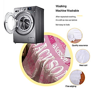 Custom Name Blanket for Baby Girls Boys Kids Adults Monogrammed Blankets Gift for Baby, Personalized Baby Blankets with Name Gift for Birthday, Christmas Customized Baby Gifts for Newborn Infant