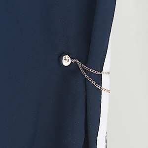 Multi-Function Magnetic Clothing Clips, 4 Pack Hijab Magnets with Chain, Clothing Cinch Clips, T-Shirt Clips, Magnetic Shirt Accessories, for Cardigans, Skirts and Dresses