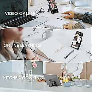 Minthouz Cell Phone Stand for Desk - 2 Pack Phone Holder Compatible with iPhone 14 13 12 Pro Max Mini 11 Xr 8 Plus SE, iPad Mini, Switch, Android Smartphone, Tablets