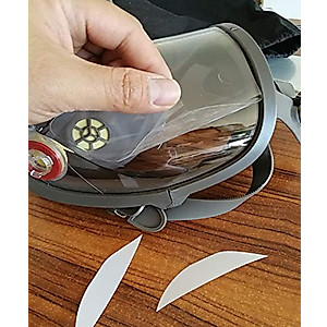 HemeiSDXX SDXX 6885 protective film LENS COVER for 6800 Respirator 25pack