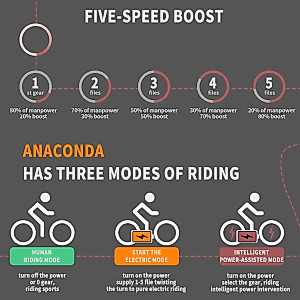 JUGTL Electric Bike Fat Tire 48V 15AH Removable Lithium Battery Mountain Bicycle Shimanos Bicycle Full Suspension MTB Bikes for Adults (Grey)