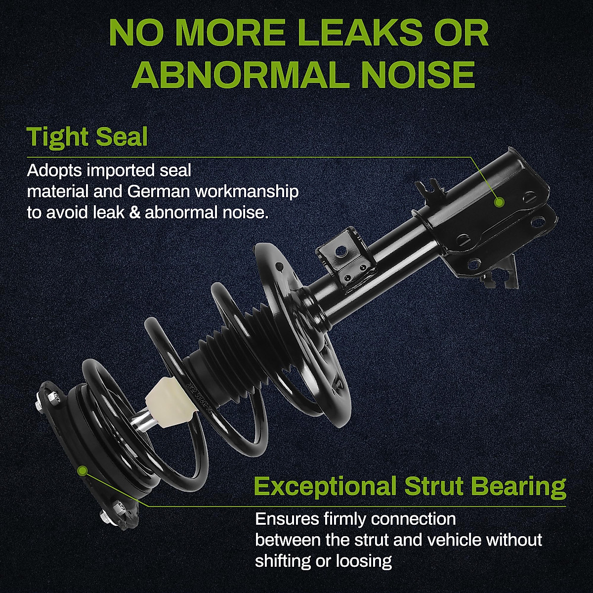 AUTOSAVER88 Front Complete Struts & Rear Shock Absorbers Compatible with 2007-2012 Exc. Hybrid 2013 Altima S 2.5L Coupe