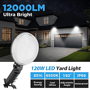 2 Pack LED Barn Light 100W, 10000LM Dusk to Dawn Outdoor Lighting, Yard Lights, 6500K Daylight, Outdoor Security Lighting,IP66 Waterproof Street Lights for Farmhouse,Barns,Garage,Yard,Warehouse