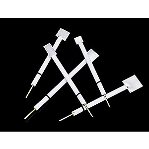 Platinum Electrode, Electrochemistry Electrolytic Analysis Pt Electrodes, Purity 99.99% Platinum Plate Electrode, Coated with PTFE Insoluble Anode for Substance Analysis 1 Pcs (10X10X0.1mm)