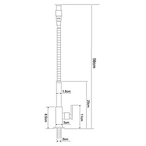Bathtub Faucet Single Handle Kitchen Sink Faucet Pull Down Arbitrary Rotating Lavatory Cold Water Tap Chrome