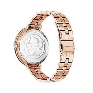 Ted Baker Women's Quartz Stainless Steel Strap, Rose Gold, 12 Casual Watch (Model: BKPAMS2169I), Rose Gold/Black