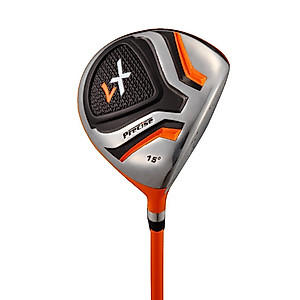 Precise Distinctive Left Handed Junior Golf Club Set for Age 3 to 5 (Height 3' to 3'8""), Set Includes: Driver (15""), Hybrid Wood (22, 7 Iron, Putter, Bonus Stand Bag & 2 Headcovers
