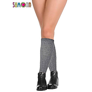 SUMONA 6 pairs Women Cable Knit Knee High Winter Boot Socks 9-11 (Assorted, 9-11)