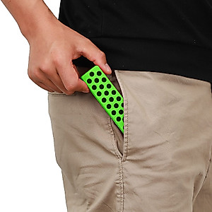 Mayouko 1/4" Magnetic Hex Bit Holder Rack Organizer, 43 Holes, 1/4-Inch Drill Bit Holder, Green, 2 Racks, Magnetic Bit Holder with Magnet Base for Screwdriver Bits