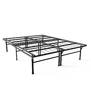 ZINUS SmartBase Heavy Duty Mattress Foundation / 16 Inch Metal Platform Bed Frame / No Box Spring Needed / Sturdy Steel Frame / Underbed Storage, Queen
