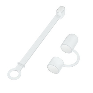 MoKo Pencil Cap Holder Fit Apple Pencil 1st Generation, USB Cable Tether and Pencil Cap, Fit New iPad 10th Generation 2022, iPad 9th/8th/7th/6th Gen, iPad Mini 5,White