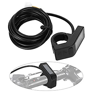 Bike Fender Electric Bicycle LCD Display Speed Battery Power Indicator KT LCD4 Dashboard for 24V 36V 48V E-Bike Scooter Mud Guards (Size : Waterproof Connector)