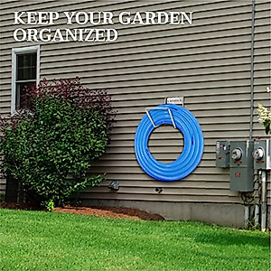 304 Stainless Steel Garden Hose Hanger (Set of 2) Garden Hose Holder, Hose Holder Wall Mount, Heavy Duty Wall Mount Hose Hanger Holds 150-Feet of 5/8-Inch Hose