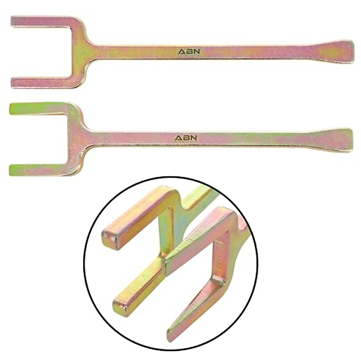 ABN Axle Popper Kit - 2 Piece Inner CV Axle Removal Tool Set CV Popper Wedge and Shim Ball Joint Separator Tools