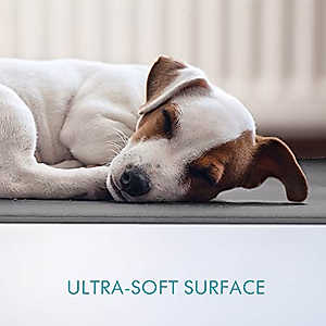 Ellendi Ultima Comfort Memory Foam Runner Rug - 24" x 60", Non-Slip Kitchen Runner - Extra-Long Bath Mat for Bathroom and Bedroom Floor (Gray)