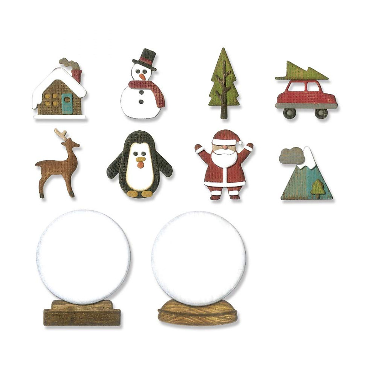Sizzix Thinlits Dies Globes by Tim Holtz, 11-Pack, Tiny Snowglobes 11 Count