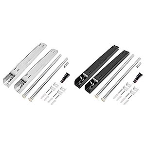 Clothes Drying Rack, 80cm Rod Wall Mounted Dual Bracket Space Aluminum Retractable Folding Drying Rack for Home(silver)