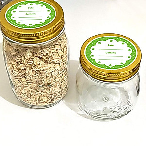 Canning Labels for Jars to Write On,Christmas Homemade with Love Stickers Food Storage Tags Container Christmas Decoration for Mason Jar,Bakery,Crafts,Organizing,2 Inch Stickers 500 Pcs Per Roll