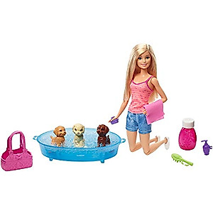 Barbie Doll/Pets - Puppy Bath Time playset