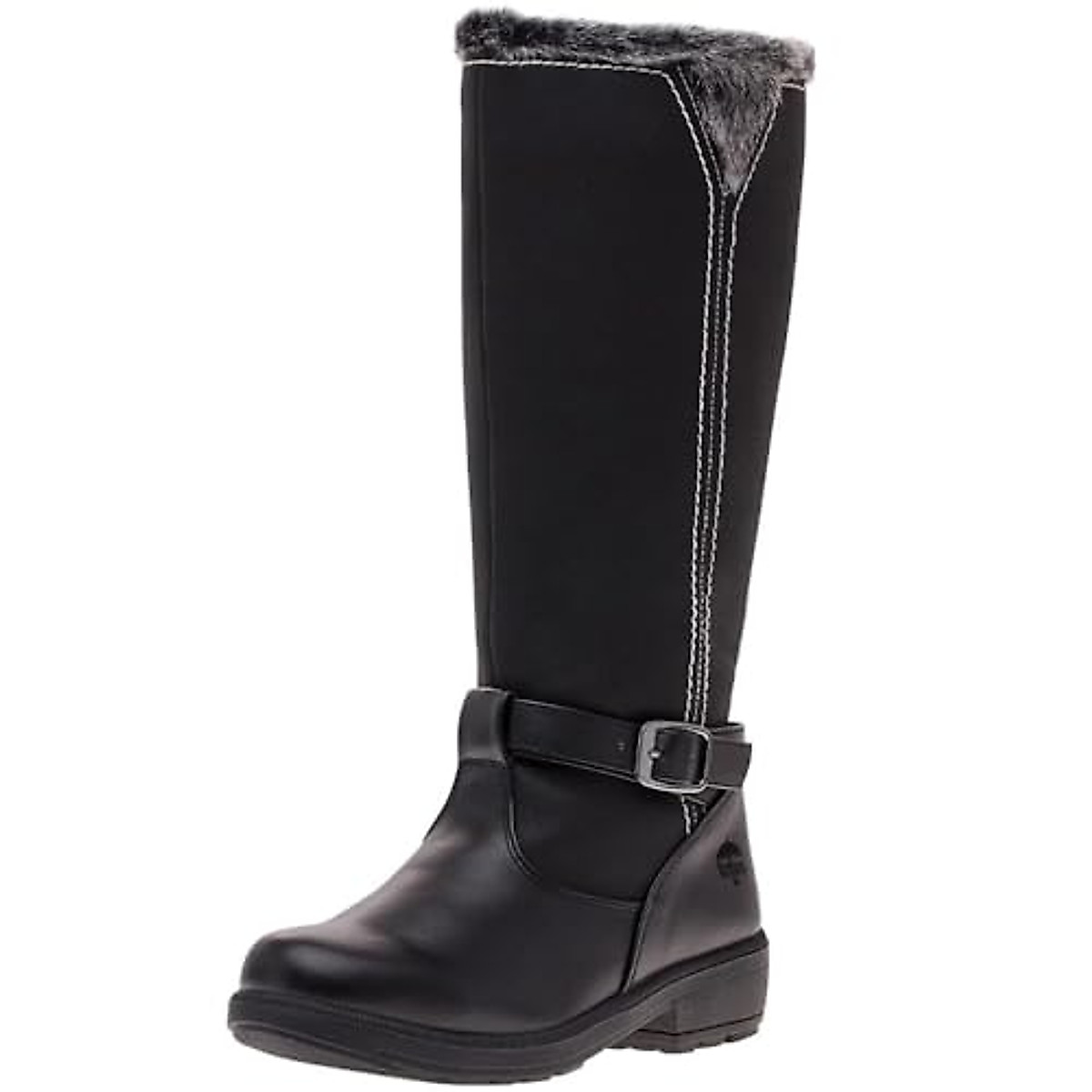 totes Women's Esther Snow Boot, Black, 10