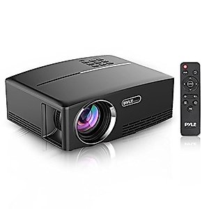 Pyle Multimedia Home Theater Projector - Portable HD 1080p LED with USB HDMI Digital Data System Projection for Entertainment Video Photo Game Full Cinema Movie in Your Laptop - PRJG98