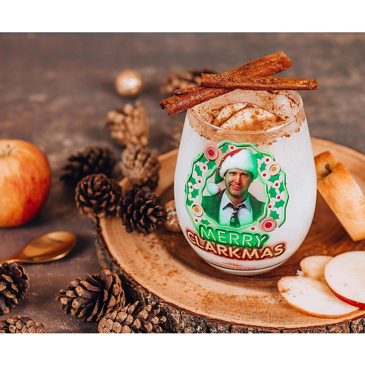 National Lampoon's Christmas Vacation Merry Clarkmas Stemless Glass | 20 Ounces