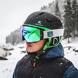 Extremus MilkRun Ski Goggles, Anti-Fog Cylindrical Lens Goggles with UV400 Sun Protection, OTG Lightweight Helmet-Compatible Snow Sports Goggles for Men and Women