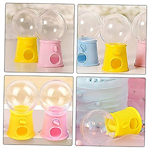 NOLITOY 3pcs A Vending Machine Candy for Kids Gumball Dispenser Plastic Yellow Gumballs Machines Gumballs Machine Toys Gumballs Machines Toys Chewing Gum Machine Candy Machine Candy Box