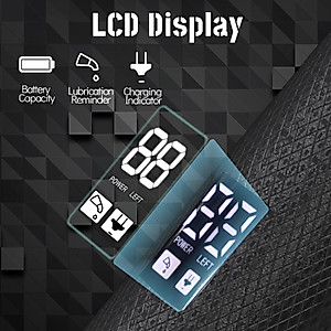 Hair Clippers for Men, Beard Trimmer, Professional Barber Clippers with LCD Display, 6 Guide Combs, Dual Port Charging Clippers for Men Rechargeable Clippers for Hair Cutting