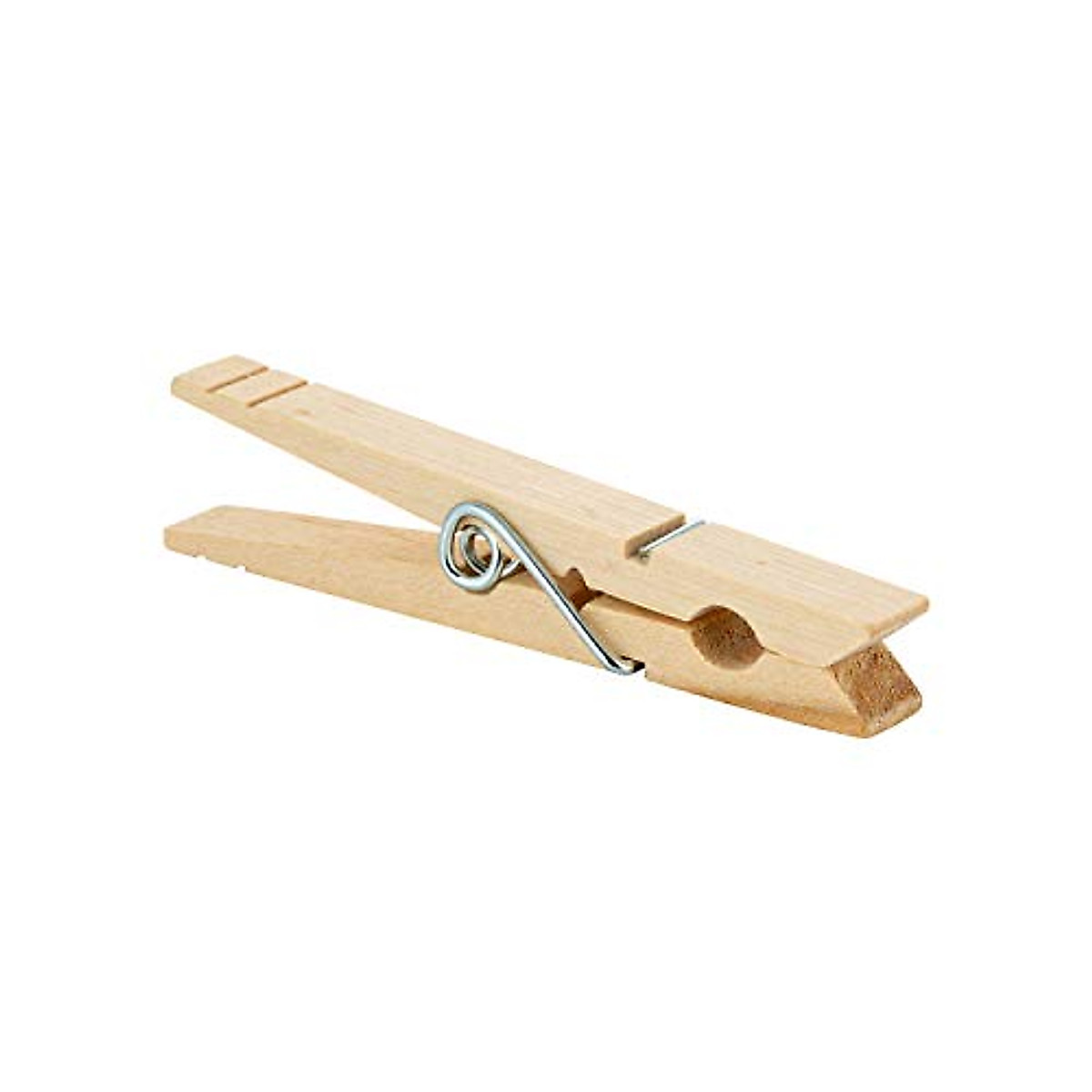 Woolite Extra Large Wooden 100 Pack Clothespins| Dimensions: 0.4 x 0.43 x 3.25 inches| Perfect for Indoor and Outdoor Use| Great for Hanging Clothes, Art & Crafts| Bags, Rust Resistant