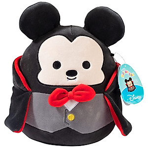 Squishmallows 8" Vampire Mickey Mouse - Official Kellytoy Disney Halloween Plush - Cute Stuffed Animal - Great Gift for Kids