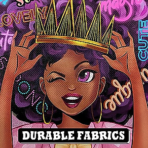 Afro Black Women Backpack African Women Laptop Shoulder Bag African Bookbag for Women Men Cute Lightweight Durable for Sports Picnic Travel Office Casual Daypack 17 Inch