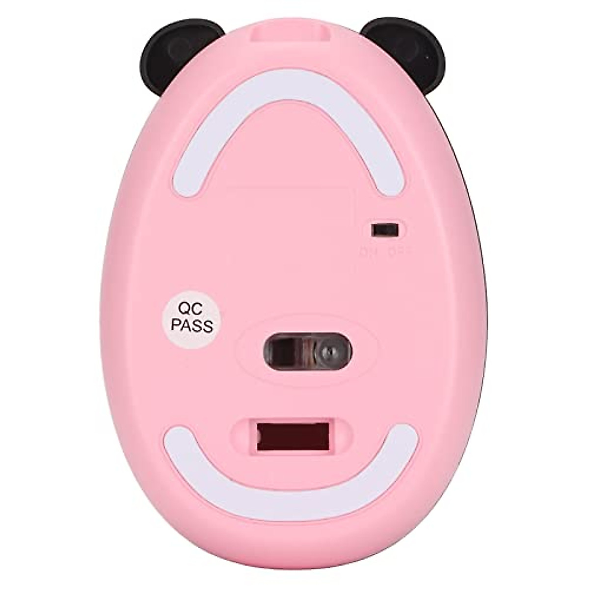 ASHATA Mini Cute Wireless Mouse, 2.4G Rechargeable Wireless 1200DPI Ergonomic Fashionable Gaming Mice with USB Receiver and 3 Buttons for PC Laptop Computer for Kids Girls, Customizable