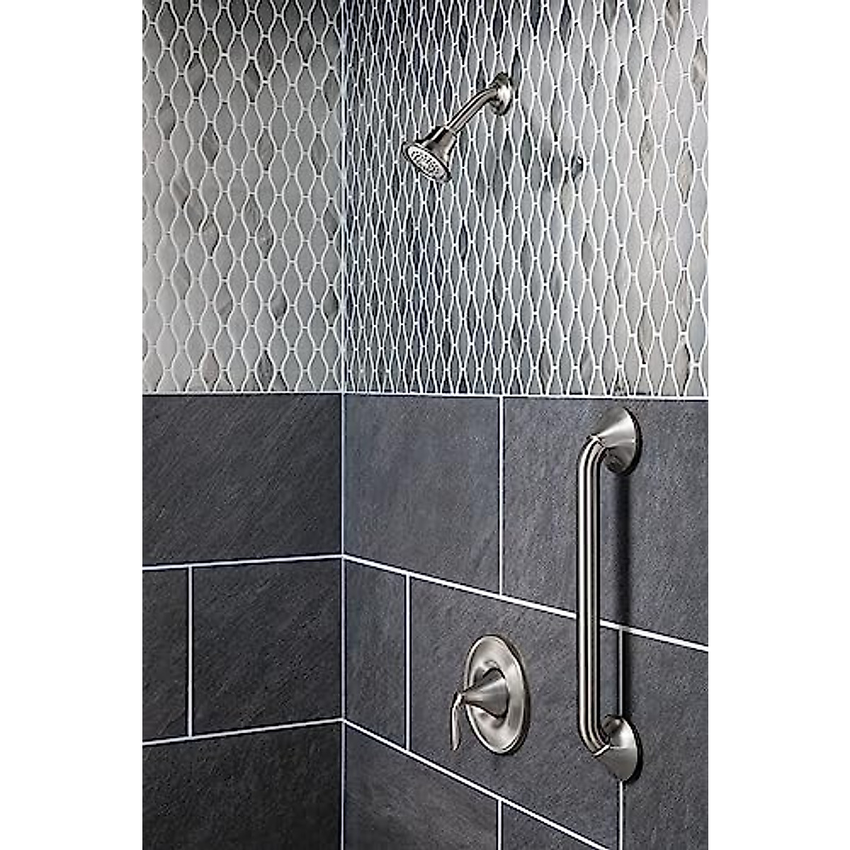 Moen Eva Brushed Nickel One-Handle Posi-Temp Shower Trim Kit, Valve Required, T2132BN