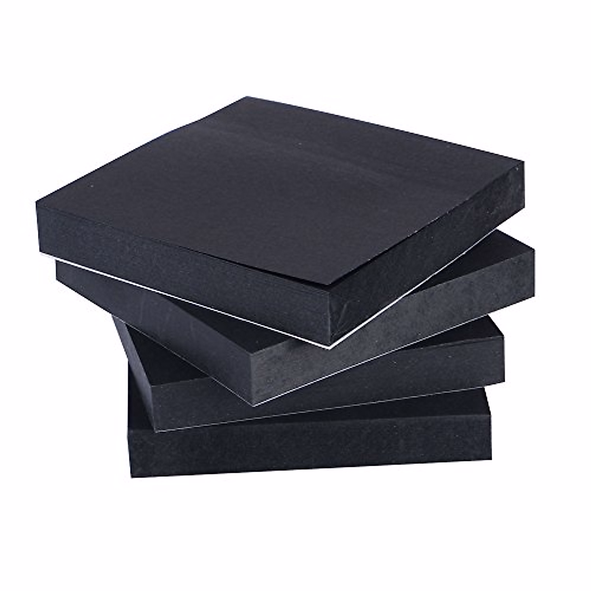 Eagle Black Sticky Notes, 3 X 3-Inches, 100 Sheets per Pad, 4 Pads (Black)
