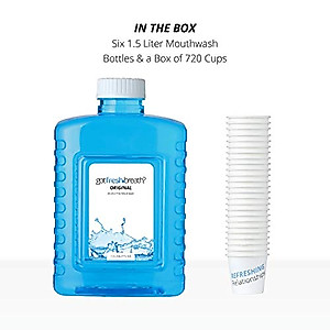 Legacy Mouthwash Case (Original Flavor) – 6 Bottles + Cups – Alcohol-Free Mouthwash